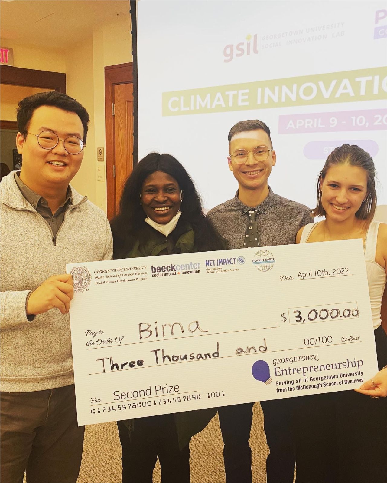 CCT Students wins second place - Climate Innovation Ideathon